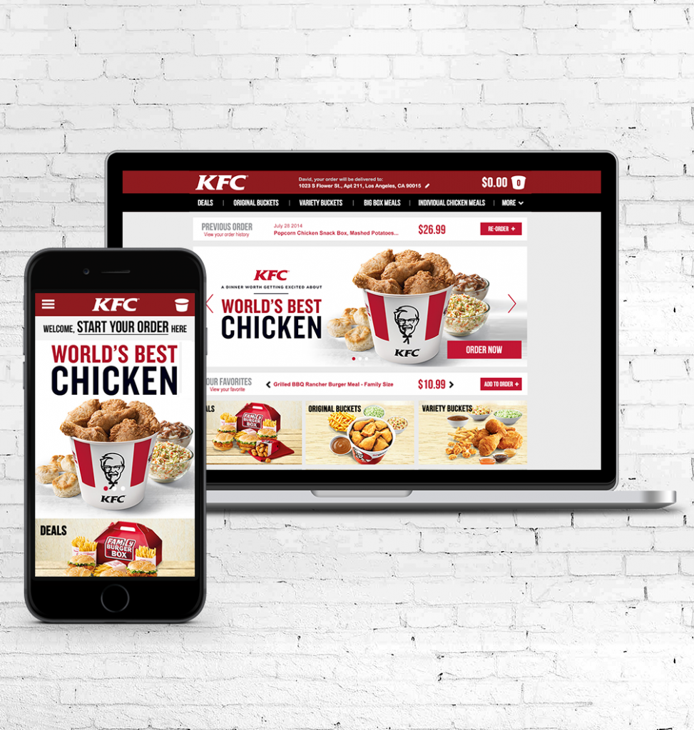 KFC ordering site – ANGELA MA PORTFOLIO